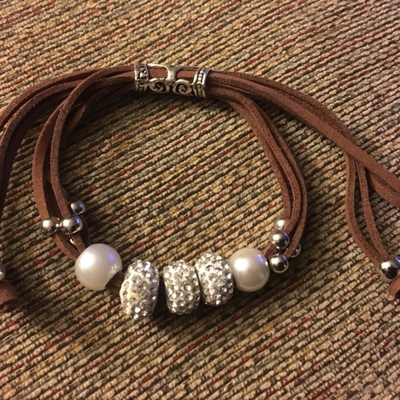 Deezigns | Jewelry | Multiple Strands Brown Leather Cord Beaded ...